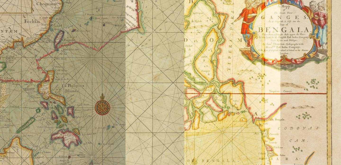 Nautical Charts of India - Circa 1700 – Tagged "Maps of India"– Calcuttan